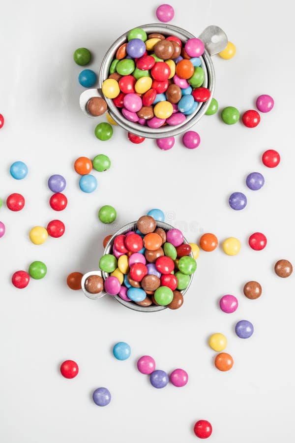 Colourful chocolate drops stock image. Image of indoors - 57179263