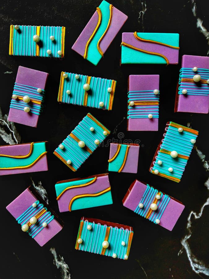 Colourful of chocolates stock image. Image of sprinkles - 238579925