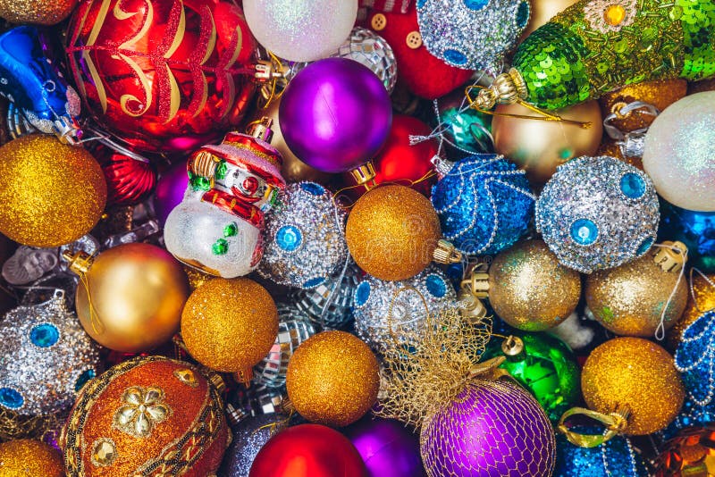 Colourful Christmas Holiday Decorations Stock Image - Image of season ...