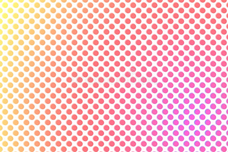 Colourful Circle Pattern on White Background with Gradient Fill Stock ...