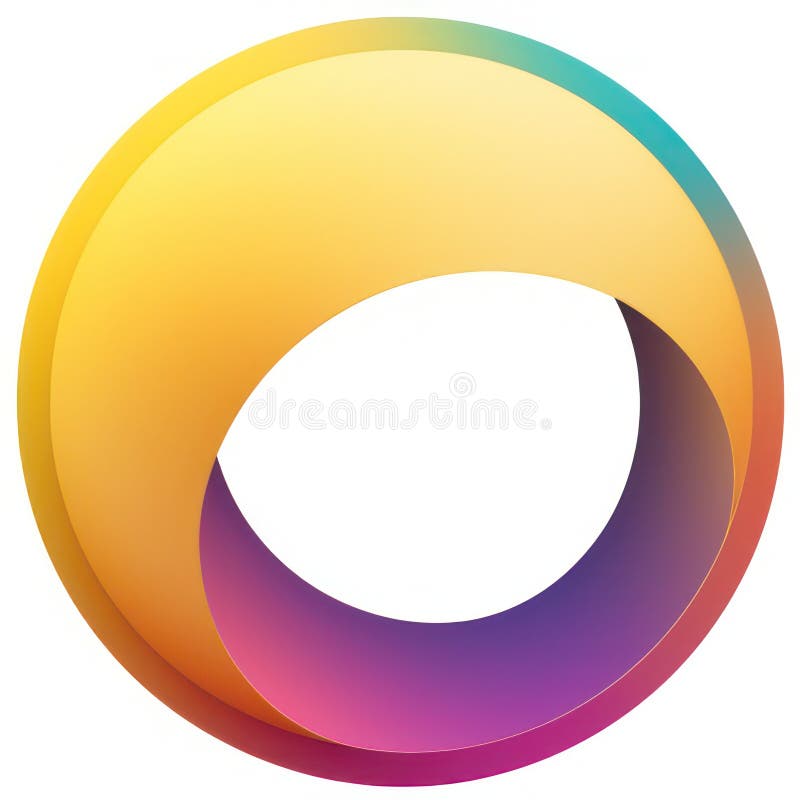 Colourful Circle in the Style of Gradient Color Blends Stock Photo ...