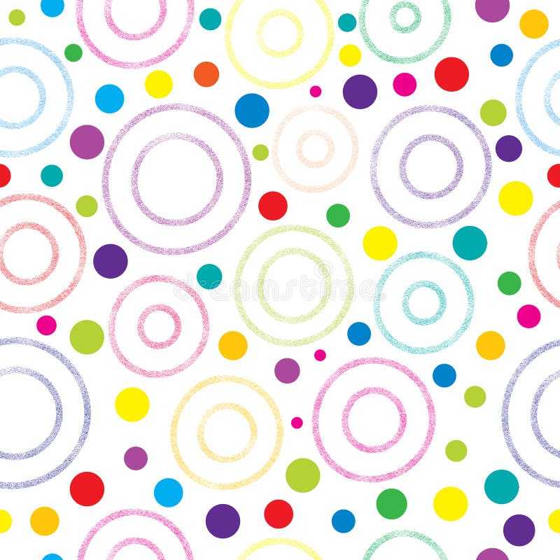 Colourful Circles Pattern stock vector. Illustration of colour - 259116980
