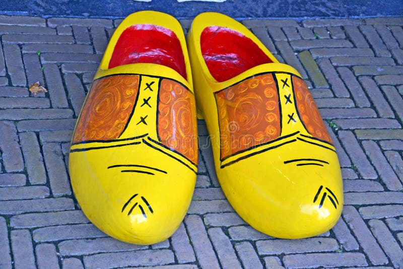 Colourful Clogs in the Netherlands Stock Image - Image of tradition ...