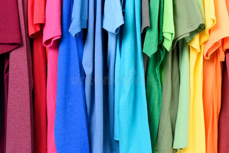 Colourful Clothes Hanging Abstract Background Stock Image - Image of ...