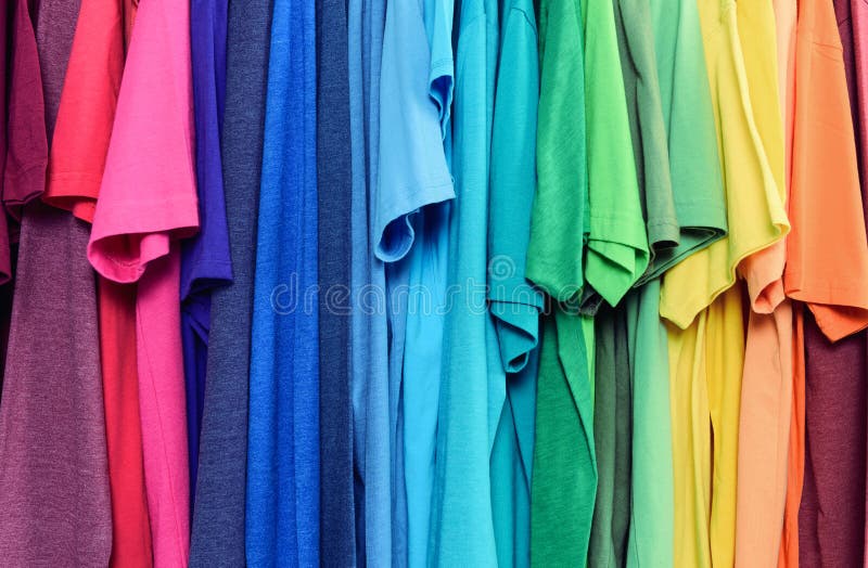 Colourful Clothes Hanging Abstract Texture Background Stock Image ...