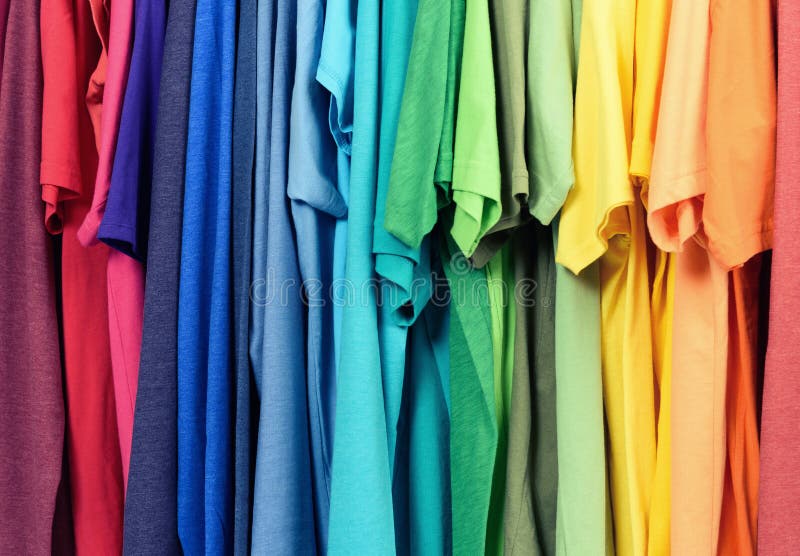 Colourful Clothes Hanging Abstract Texture Background Stock Image ...