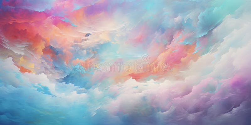 Colourful Clouds 4k Background Stock Illustration - Illustration of ...