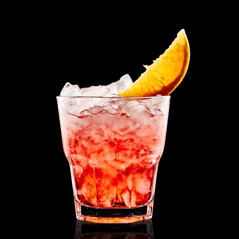 Colourful Cocktail on the Black Background Stock Photo - Image of ...