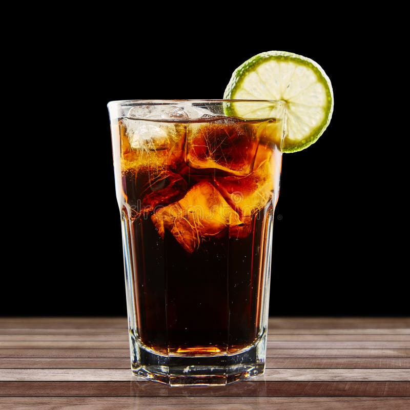 Colourful Cocktail on the Black Background Stock Photo - Image of ...