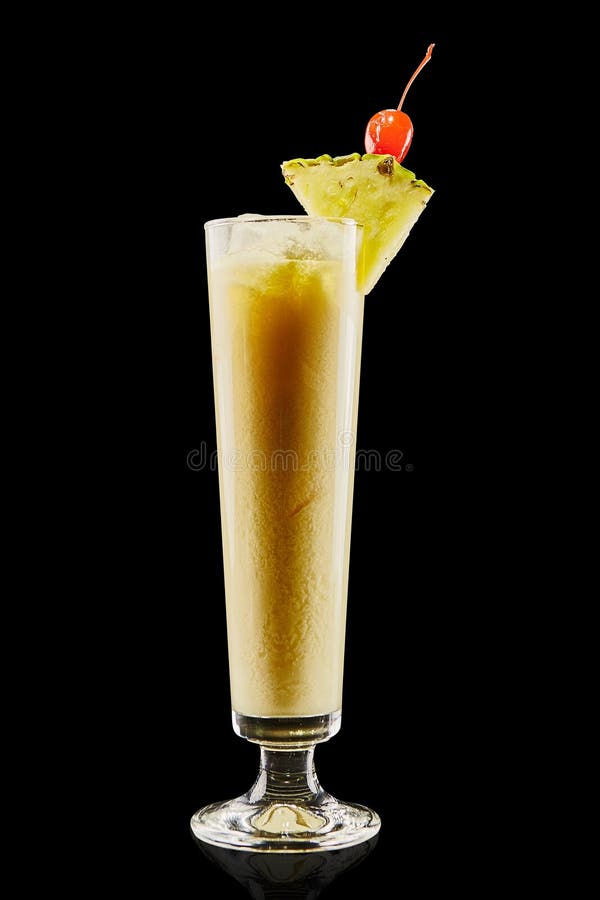 Colourful Cocktail on the Black Background Stock Photo - Image of green ...