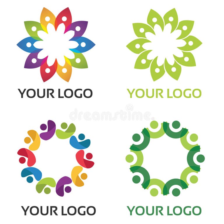 Colourful Community Logo stock vector. Illustration of community - 60365598