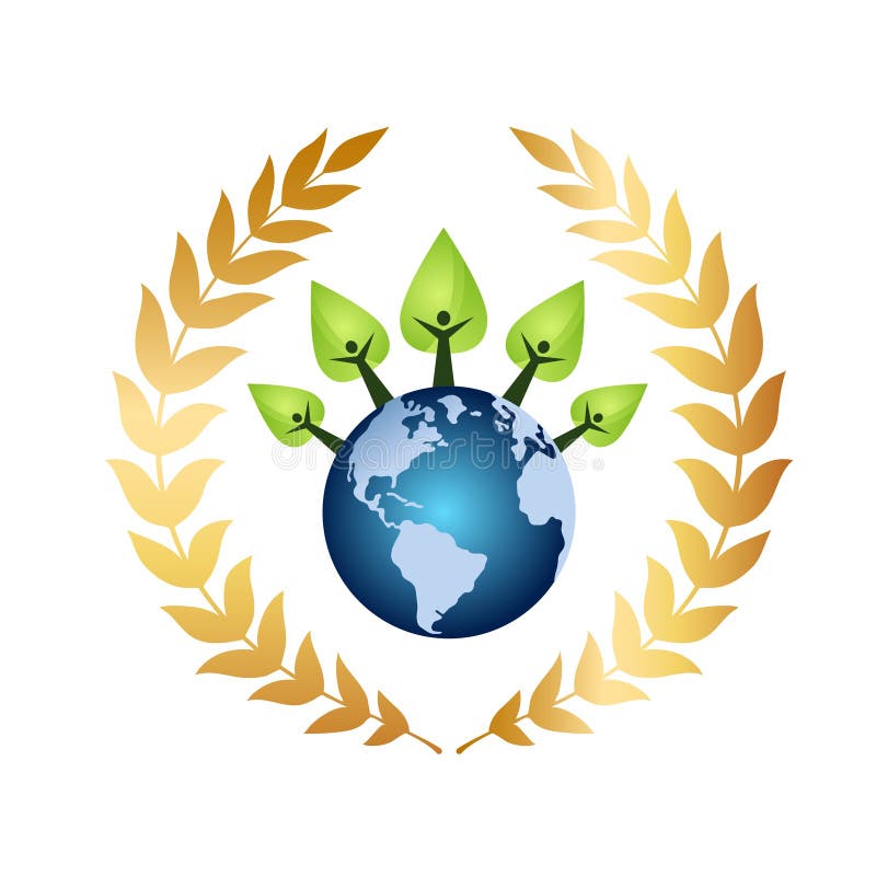 Colourful Community Recycle Circle. Stock Illustration - Illustration ...