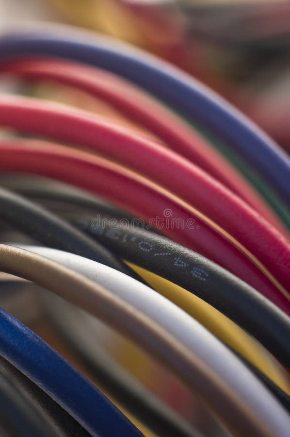 Colourful wires stock image. Image of wired, equipment - 32631731