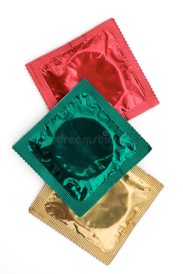 Colourful Condom Wrappers stock photo. Image of transmitted - 6532938