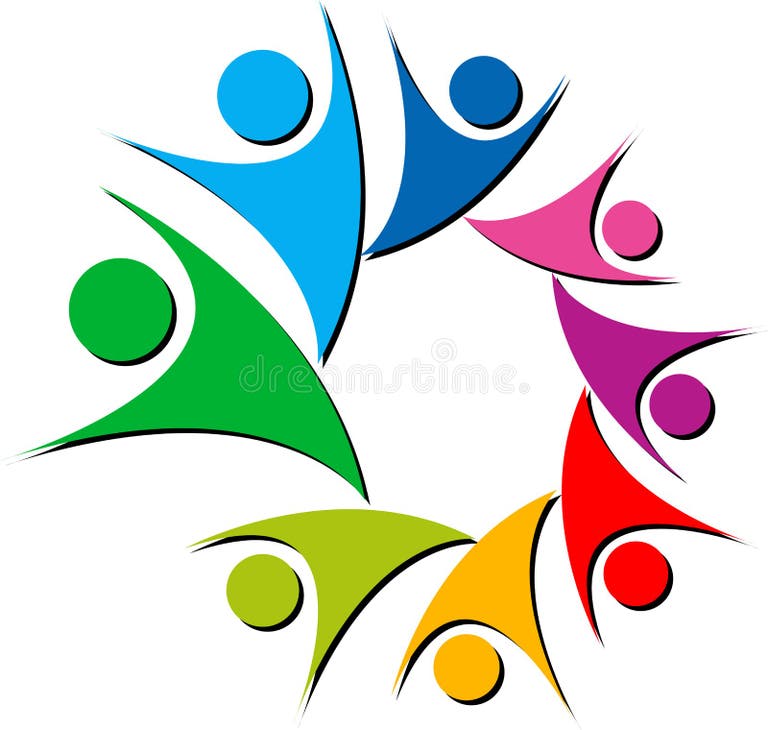 Colourful couples logo stock vector. Illustration of friendship - 22282149