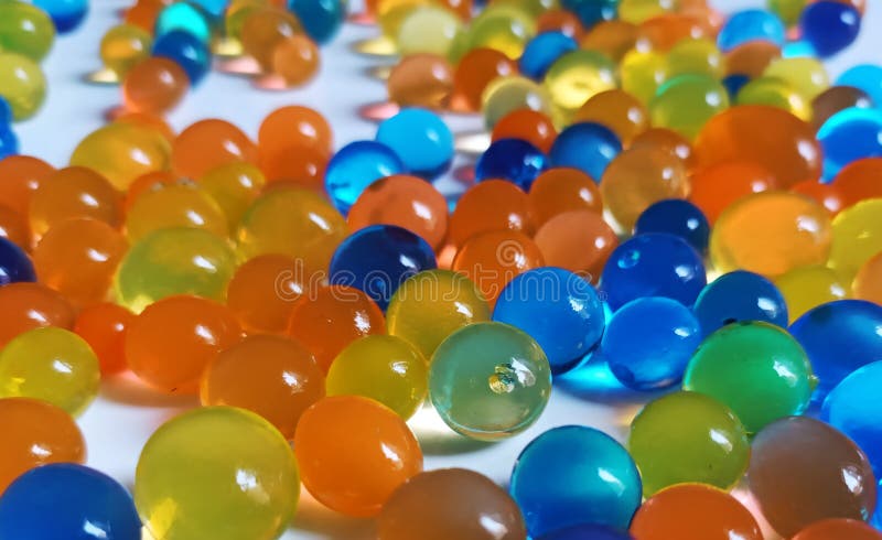 Colourful Cristal Balls,Texture of Multicolored Hydrogel Balls for ...