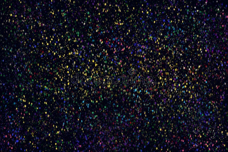 Colourful Crystals Falling in a Night Background Stock Illustration ...