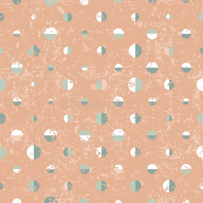 Colourful Cute Seamless Geometric Vector Pattern with Polka Dots on ...