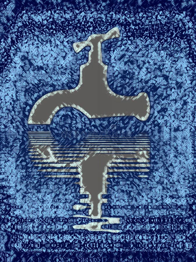 Colourful Design of a Water Tap Very Textured Pattern in Ripple Effect ...