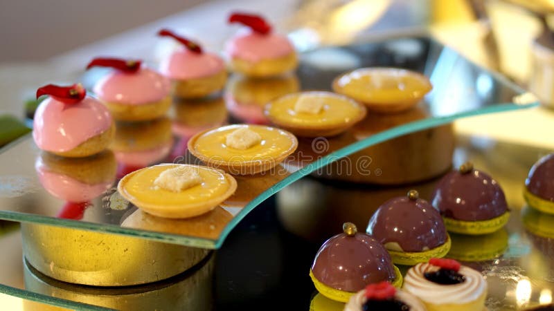 Colourful dessert buffet stock image. Image of green - 44917413