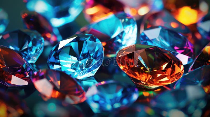 Colourful Diamonds: a Meditation on Life and Its Meaning Stock ...