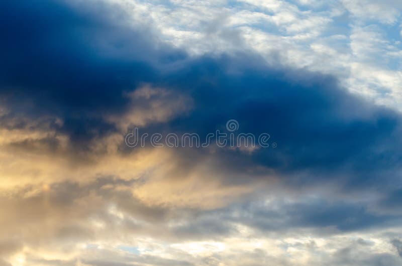 Dramatic Heavy Dark Cloudy and Stormy Sky Stock Image - Image of dark ...