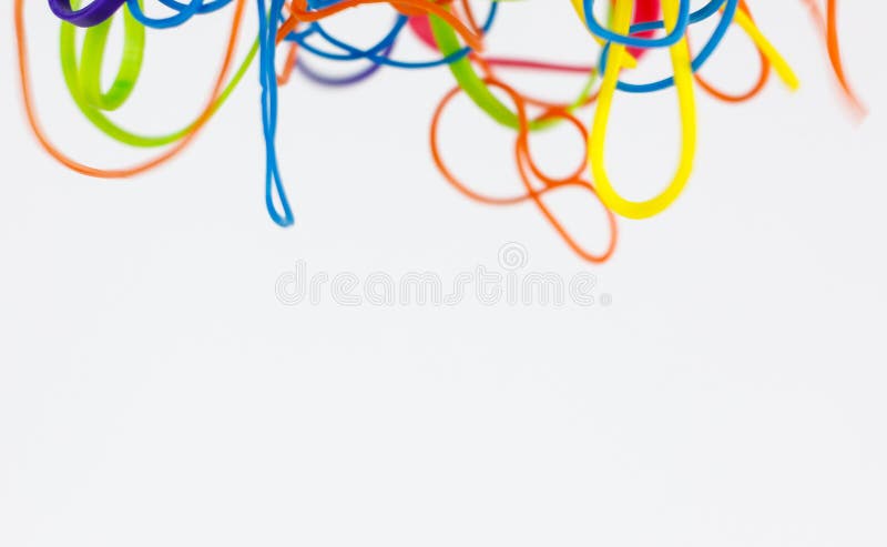 Colourful elastics stock image. Image of backgrounds - 59377977