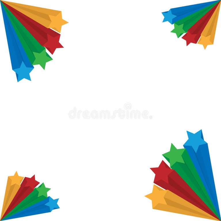 Colourful Exploding Stars Icons, Vector Illusytration Stock Vector ...