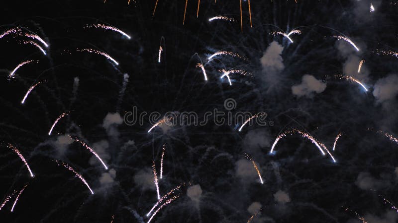A Colourful Explosion of Fireworks in the Night Sky. Stock Photo ...