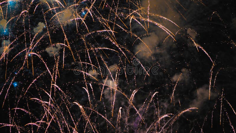 A Colourful Explosion of Fireworks in the Night Sky. Stock Image ...