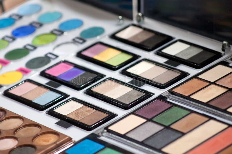 Colourful Eyeshadow Palette Stock Image - Image of accessory, beautiful ...