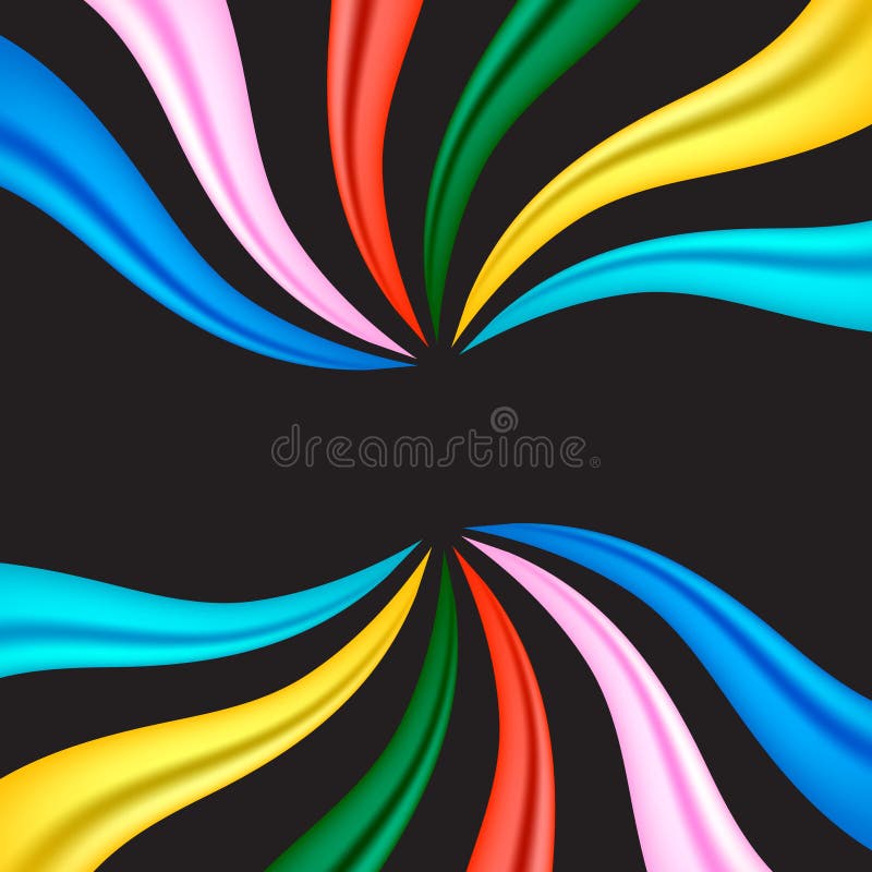 Colourful fabric ribbon stock vector. Illustration of celebration ...