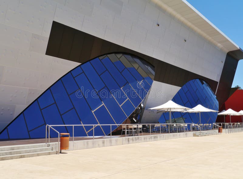 Colourful Facade and White Sun Screens Editorial Image - Image of ...