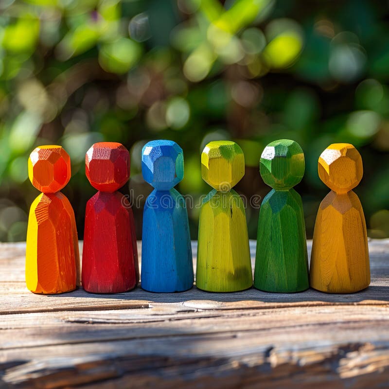 Colourful Figures in Different Colours Generated by Artificial ...