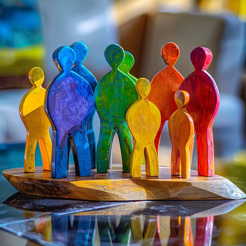 Colourful Figures in Different Colours Generated by Artificial ...