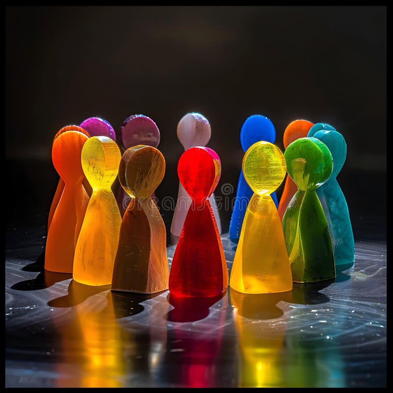 Colourful Figures in Different Colours Generated by Artificial ...