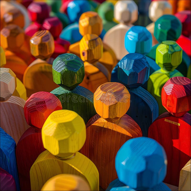 Colourful Figures in Different Colours Generated by Artificial ...