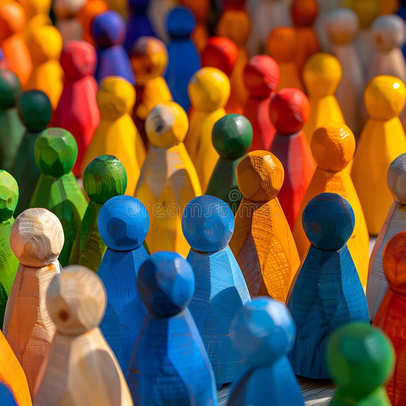 Colourful Figures in Different Colours Generated by Artificial ...