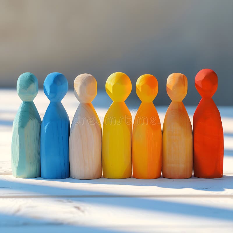 Colourful Figures in Different Colours Generated by Artificial ...