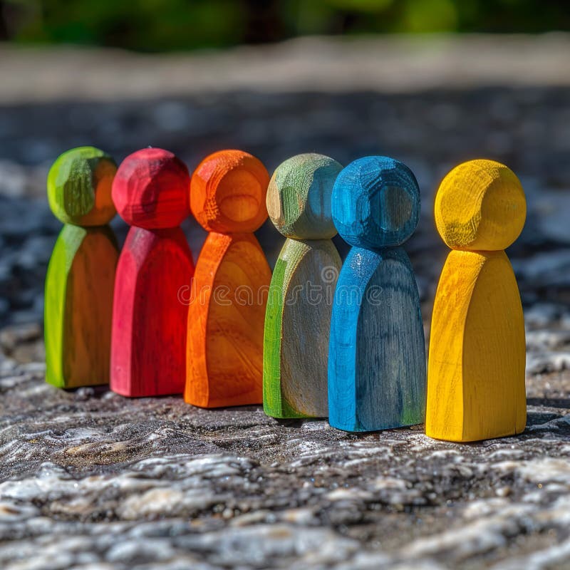 Colourful Figures in Different Colours Generated by Artificial ...