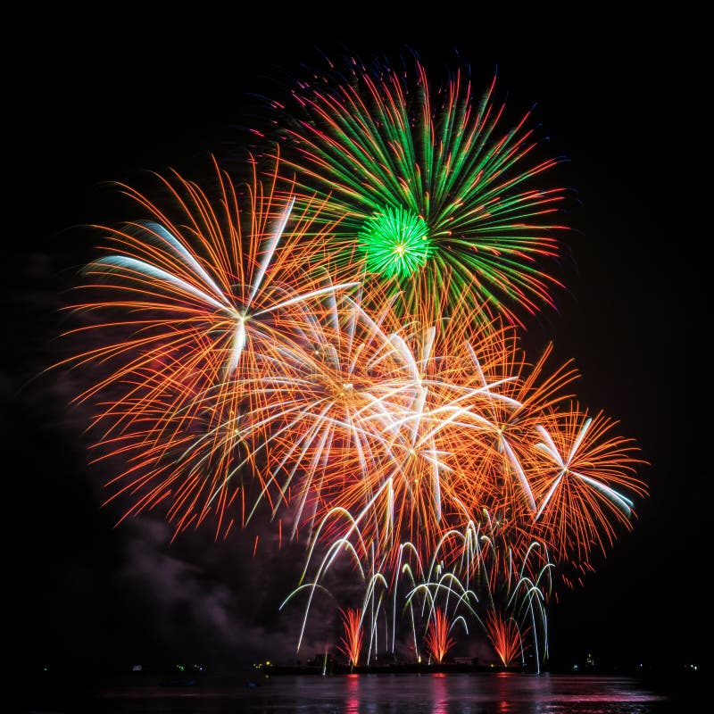 Colourful Fireworks stock photo. Image of festive, explosion - 63015716