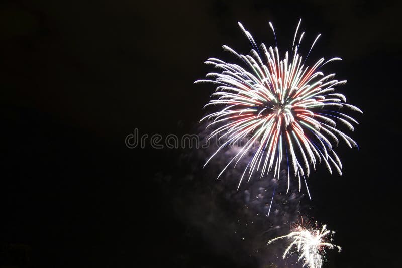 A Colourful Fireworks Display for a Celebration Stock Image - Image of ...