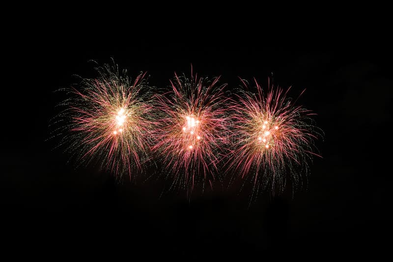 A Colourful Fireworks Display for a Celebration Stock Photo - Image of ...