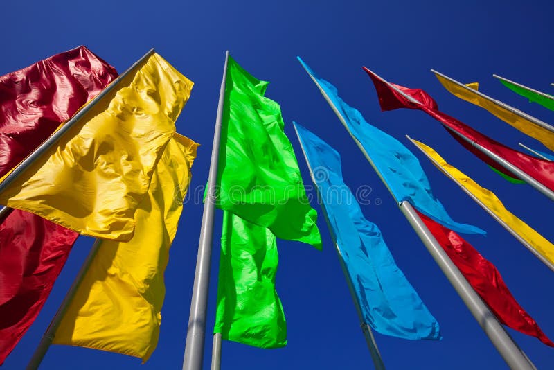 Colourful flags stock image. Image of festival, together - 21126307