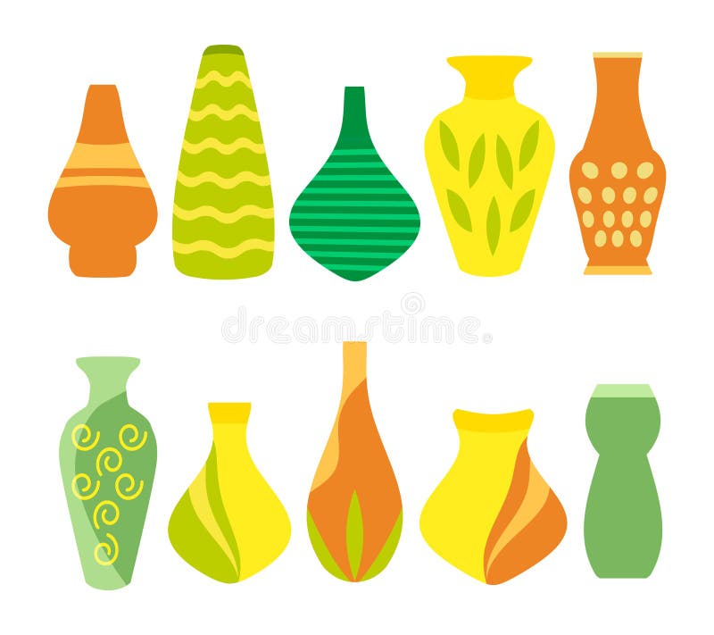 Colourful Flowers and Plants in Vases. Vector Illustration Stock Vector ... Colourful Flowers and Plants in Vases. Vector Illustration Stock Vector ...