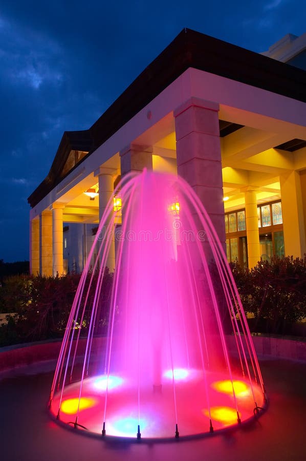 Colourful fontain stock image. Image of fountain, illumination - 2685941