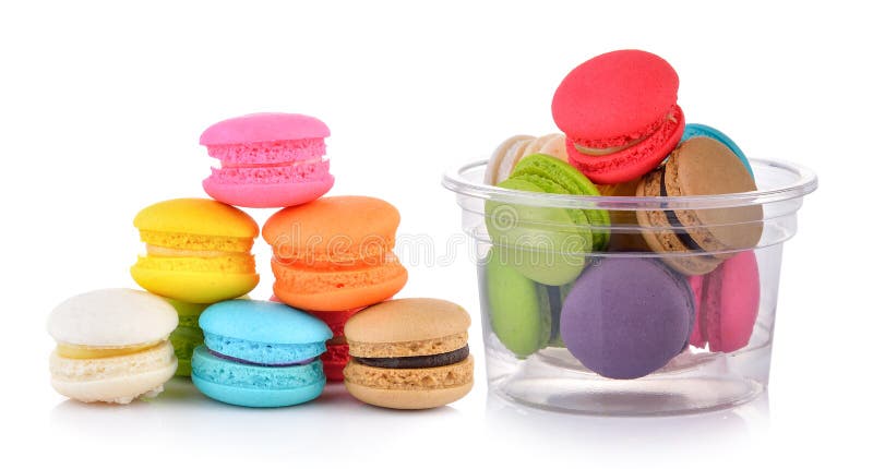Colourful French Macaroons or Macaron Stock Photo - Image of ...