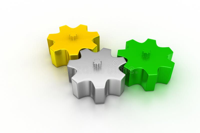 Colourful Gears stock illustration. Illustration of involved - 37073931