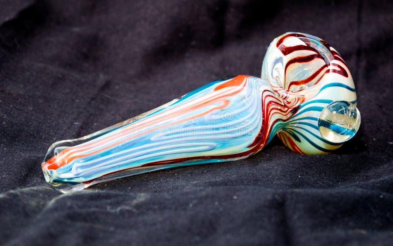 Colourful Glass Pipe stock photo. Image of blown, inhaling - 45056474