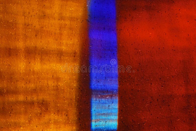 Colourful Glass Reflections on a Textured Wall Stock Image - Image of ...